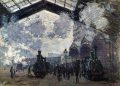 "Gare St Lazare" by Claude Monet - Train Station Painting Analysis