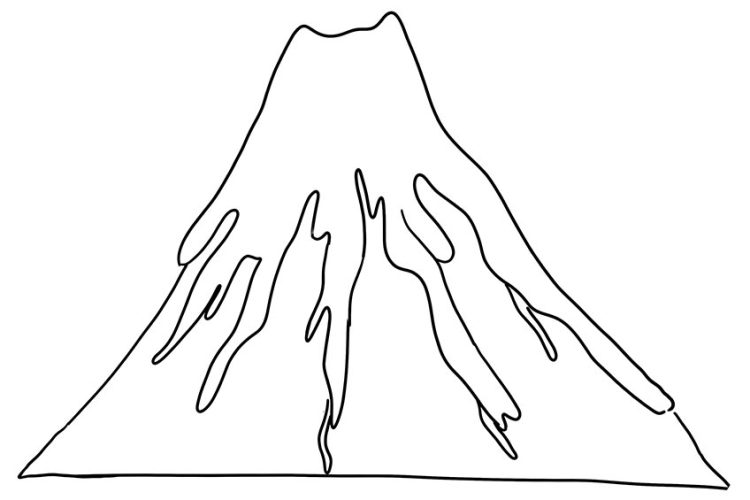 How to Draw a Volcano - A Realistic Volcano Drawing Tutorial