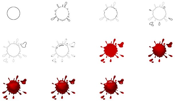 How to Draw Blood - Create a Realistic Blood Drawing