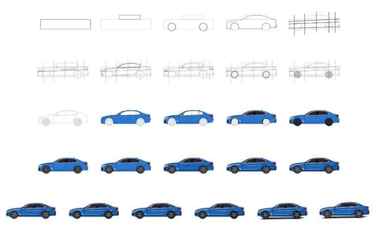 How to Draw a Car - An Exhilarating Car Drawing