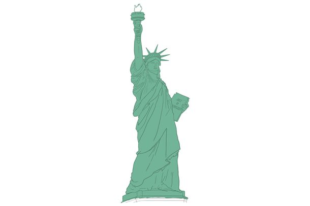 How to Draw the Statue of Liberty - An Easy Step-by-Step Guide