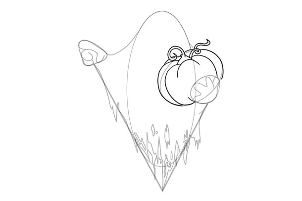 How to Draw a Ghost - A Step-by-Step Guide to a Ghost Drawing
