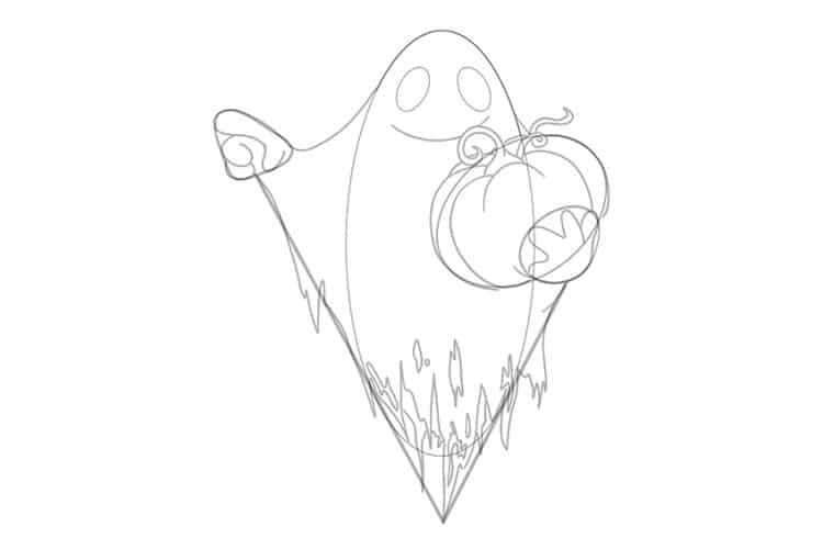 How to Draw a Ghost - A Step-by-Step Guide to a Ghost Drawing