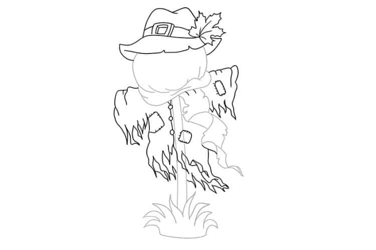 How to Draw a Scarecrow - Create an Easy Scarecrow Face