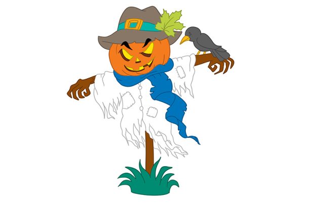 How to Draw a Scarecrow - Create an Easy Scarecrow Face