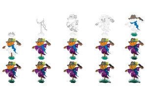 How to Draw a Scarecrow - Create an Easy Scarecrow Face