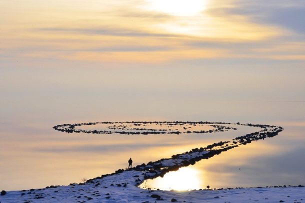 "Spiral Jetty" by Robert Smithson - The Famous Spiral Jetty in Utah