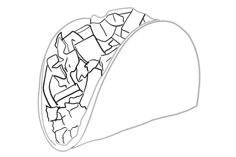 How to Draw a Taco - Create a Delicious Taco Sketch!