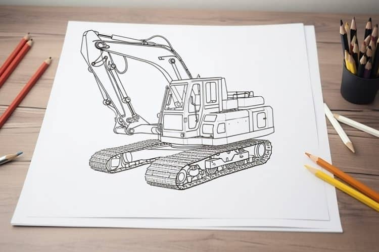 Excavator Coloring Pages - 36 Fresh Excavator Coloring Sheets