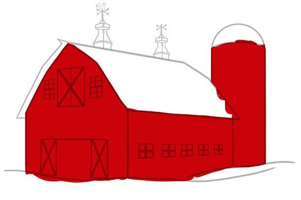 How to Draw a Barn - Create a Magnificent Barn Sketch