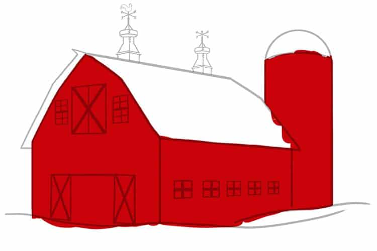How to Draw a Barn - Create a Magnificent Barn Sketch