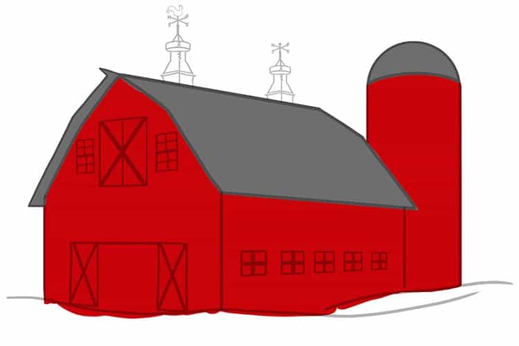 How to Draw a Barn - Create a Magnificent Barn Sketch