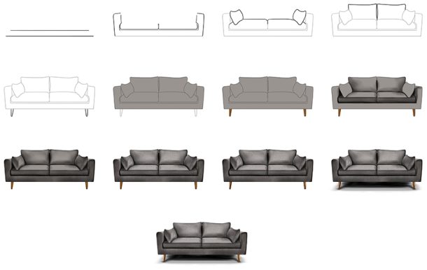 How to Draw a Sofa - Create a Comfy and Stylish Sofa Drawing