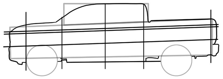 How to Draw a Truck - Create a Sleek and Modern Truck Drawing