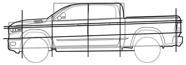 How to Draw a Truck - Create a Sleek and Modern Truck Drawing