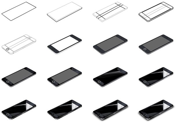 How to Draw a Cell Phone - Create an Advanced Cell Phone