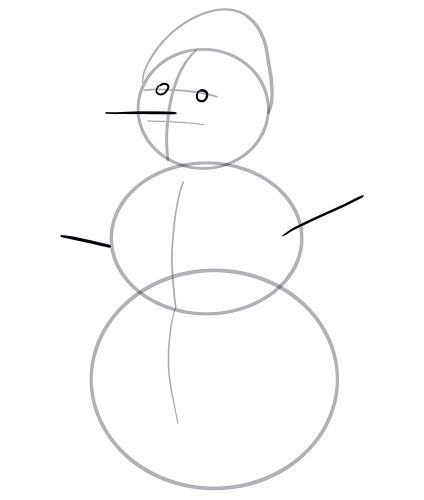 How to Draw a Snowman - Create a Magical Snowman Sketch