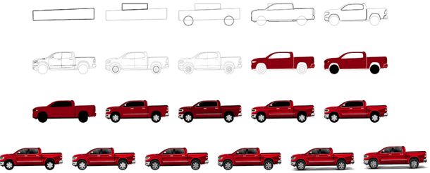 How to Draw a Truck - Create a Sleek and Modern Truck Drawing
