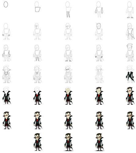 How to Draw a Vampire - Create a Bloodthirsty Vampire Drawing
