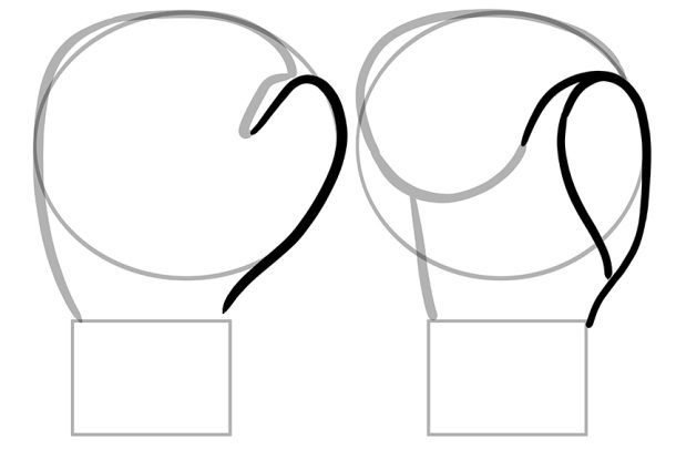 How to Draw Boxing Gloves - Learn to Draw Striking Boxing Gloves