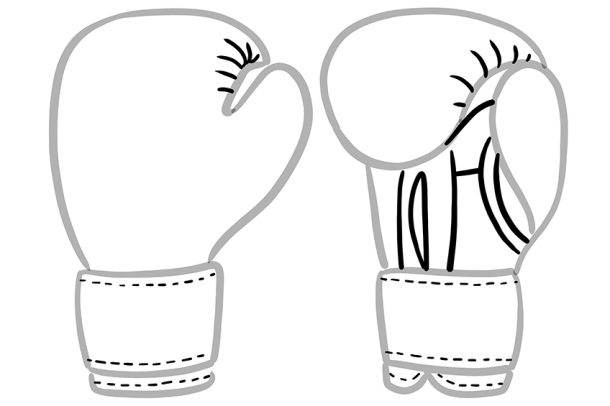 How to Draw Boxing Gloves - Learn to Draw Striking Boxing Gloves