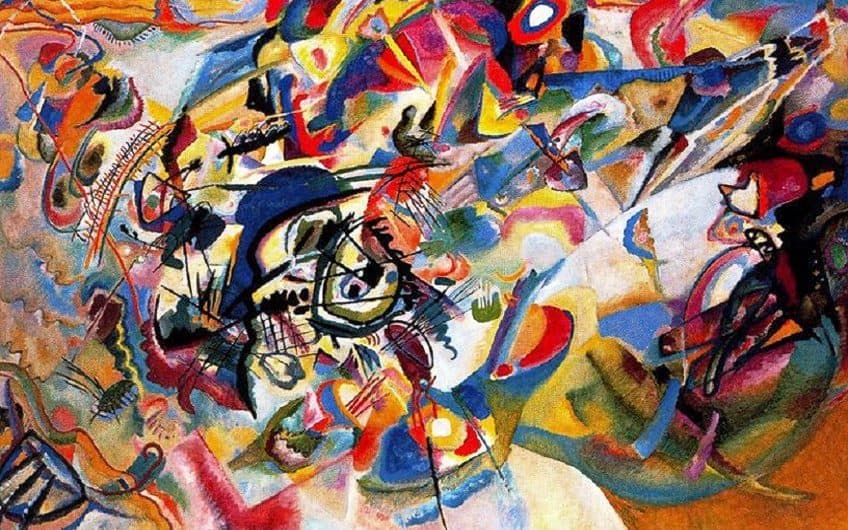 "Composition VII" by Wassily Kandinsky - Famous Abstract Art