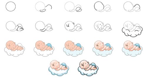 How to Draw a Baby - Learn How to Draw an Adorable Baby