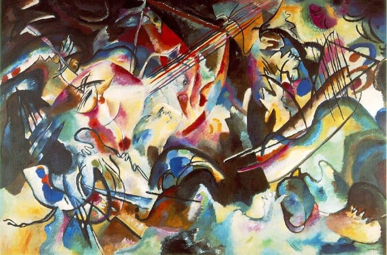 "Composition VII" by Wassily Kandinsky - Famous Abstract Art