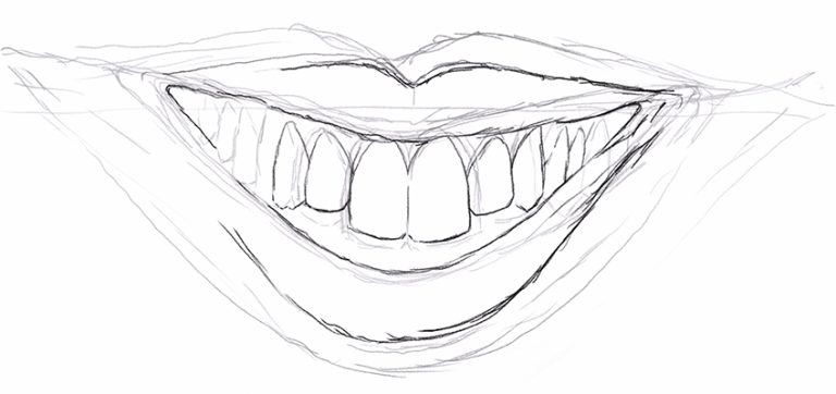How to Draw Teeth - An Easy and Realistic Drawing Tutorial