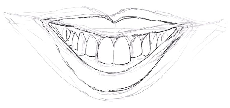 How to Draw Teeth - An Easy and Realistic Drawing Tutorial