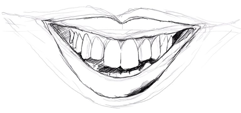 How to Draw Teeth - An Easy and Realistic Drawing Tutorial