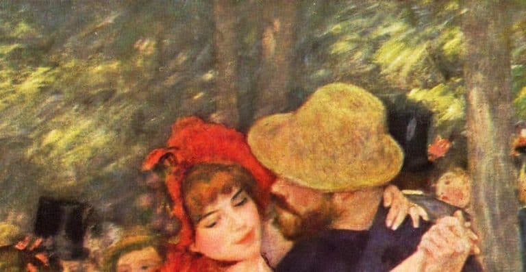 "Dance at Bougival" by Pierre-Auguste Renoir - A Jovial Artwork