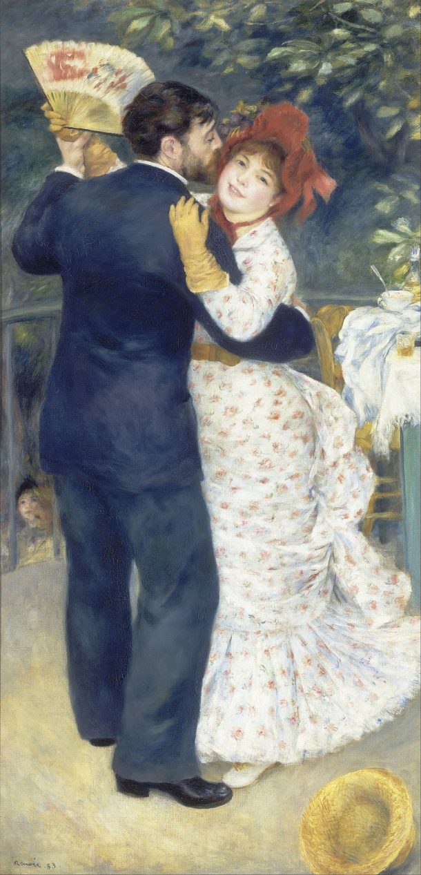 "Dance at Bougival" by Pierre-Auguste Renoir - A Jovial Artwork
