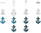 How to Draw an Anchor - Learning to Draw a Nautical Symbol