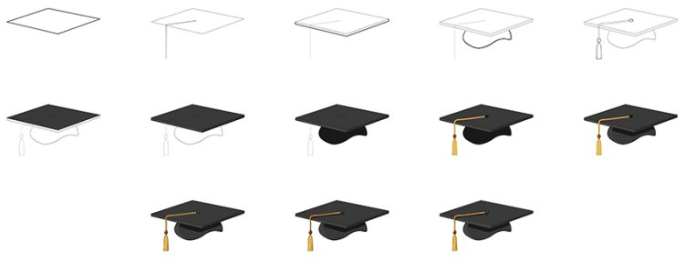 How to Draw a Graduation Cap - Hats Off to Creativity