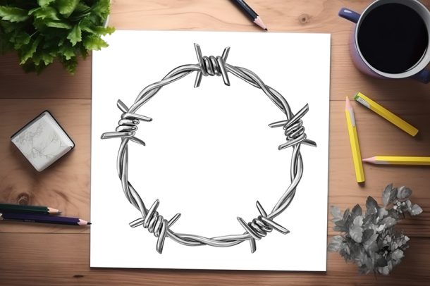 How to Draw a Barbed Wire - Sketching the Sharpness
