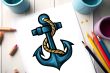 How to Draw an Anchor - Learning to Draw a Nautical Symbol