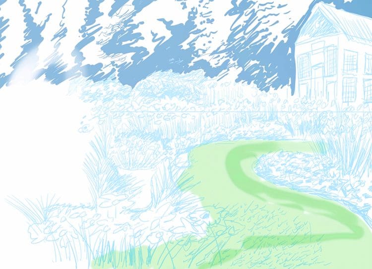 How to Draw a Garden - In-Depth Drawing Tutorial