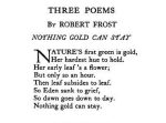 "Nothing Gold Can Stay" by Robert Frost Analysis - A Closer Look