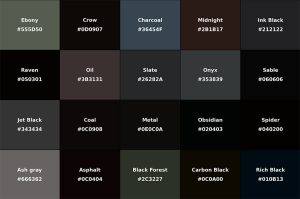 Shades of Black - 100 Tones you Must See