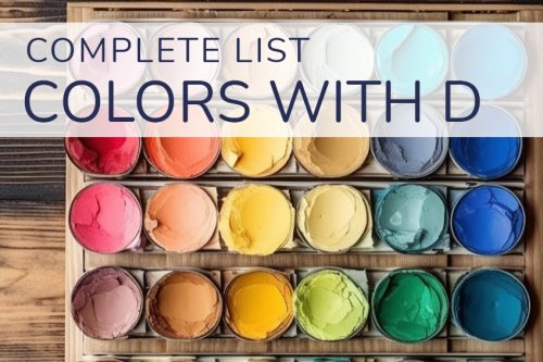 Colors Starting with D and Their Meanings