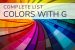 Colors that Start with G - Gorgeous Color Shades to Explore