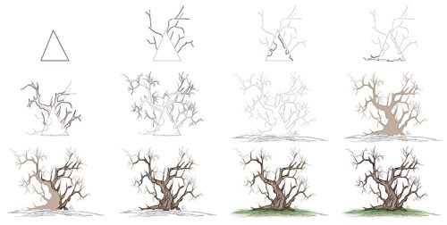 How to Draw a Dead Tree - A Step-by-Step Guide