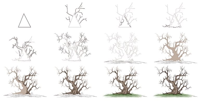 How to Draw a Dead Tree - A Step-by-Step Guide