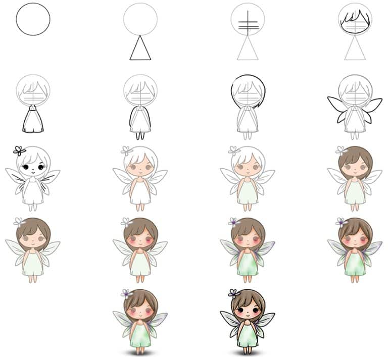 How to Draw a Fairy - 18 Steps to Create Your Own Fairy