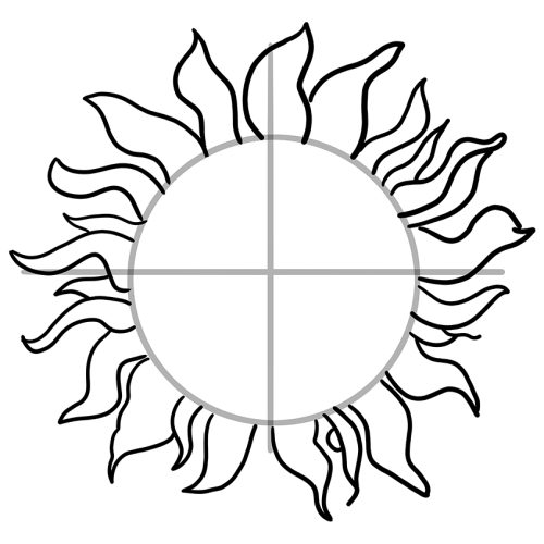 How to Draw a Sun - Create a Sunrise in a Pencil Stroke