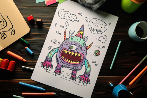 Monster Coloring Pages - 40 Monsters Images for Creative Play