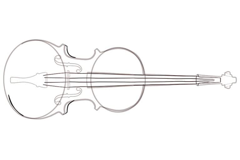How to Draw a Violin - Fiddling With Art