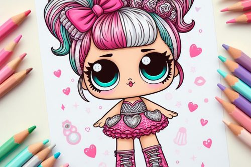 L.O.L. Surprise Dolls Coloring Pages - 40 Different Coloring Sheets