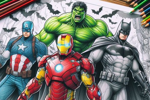 Superhero Coloring Pages - 33 Iconic Coloring Sheets